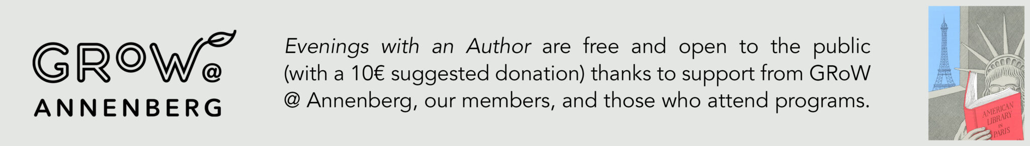 Evenings with an Author - The American Library in Paris